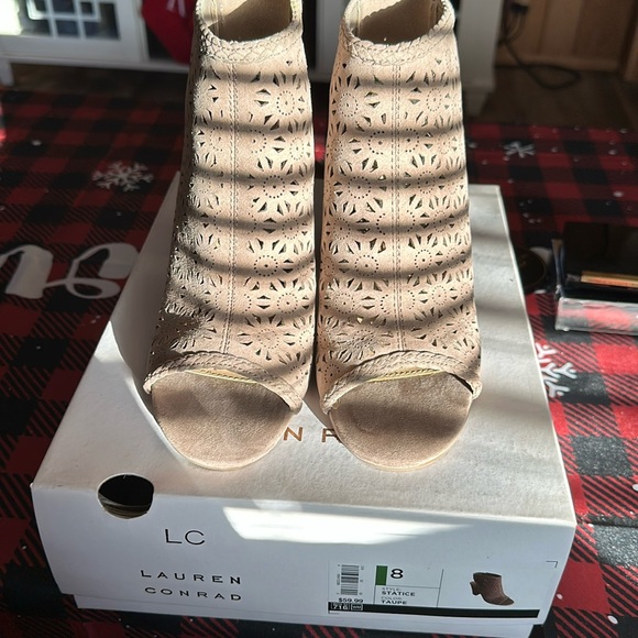 LC Lauren Conrad | Shoes | Lauren Conrad Open Toed Boots | Poshmark